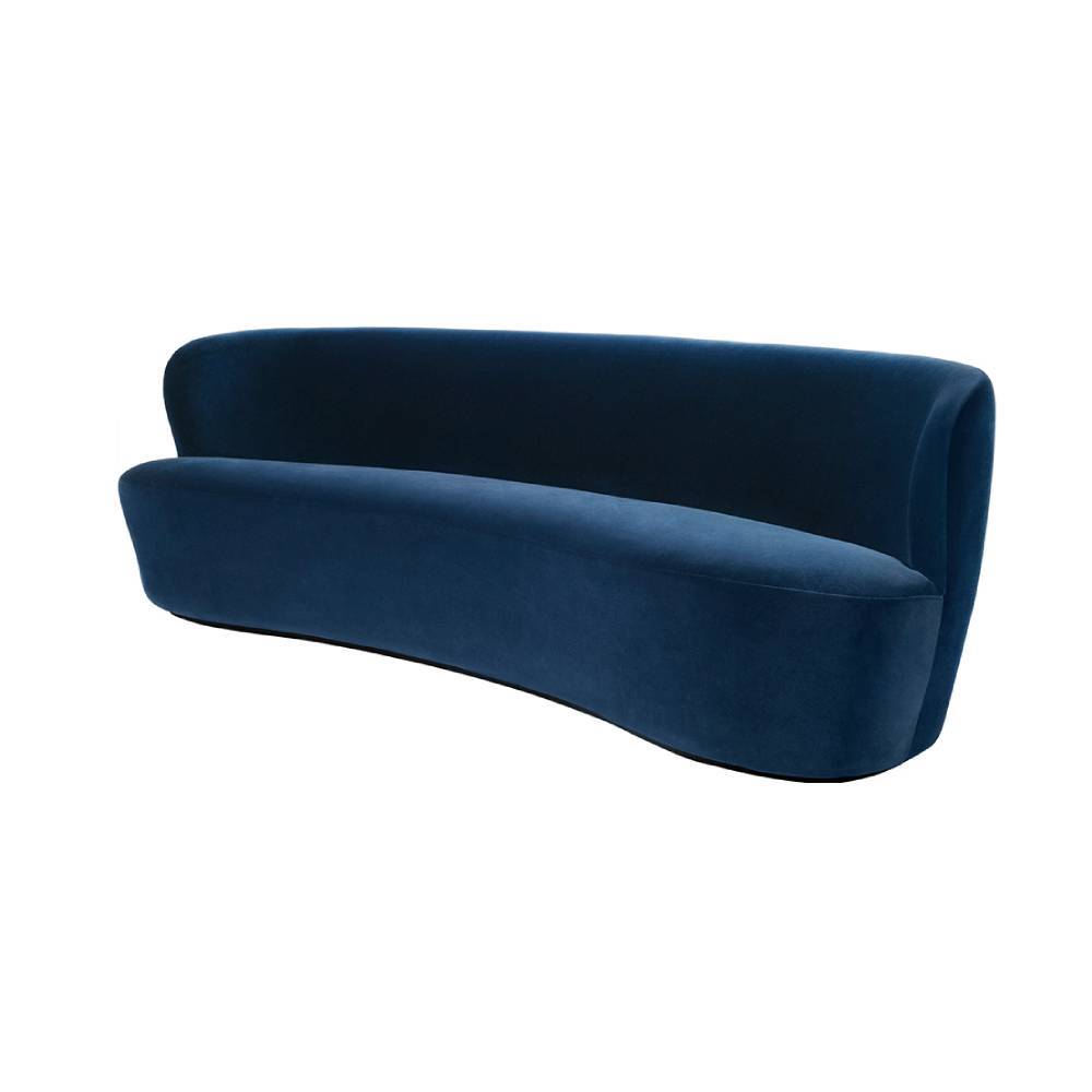Stay Oval Sofa with Wooden Legs by Gubi | Haute Living