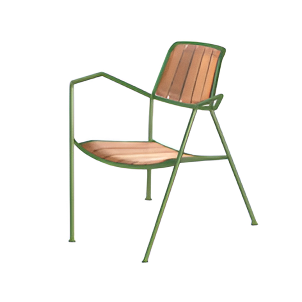 Osmo Outdoor Easy Chair: Wooden seat + Backrest by… | Haute Living